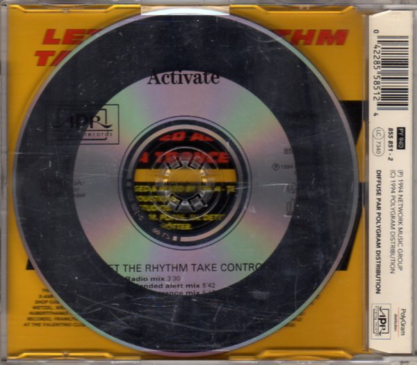 Activate – Let The Rhythm Take Control – CDM | Eurodance 90 CD shop