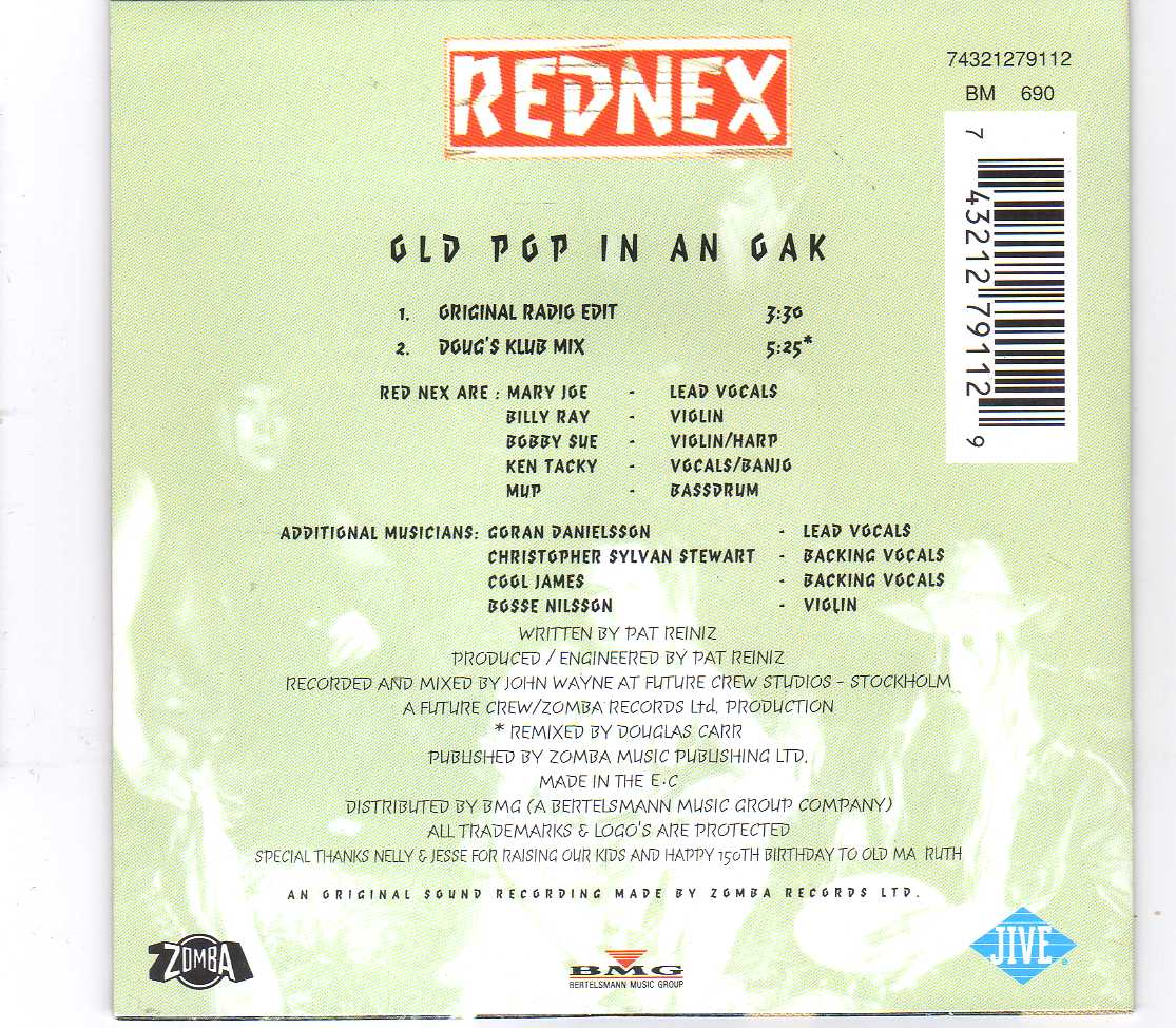 Rednex – Old Pop In An Oak – CDS | Eurodance 90 CD shop