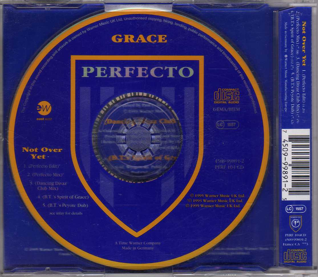 Grace – Not Over Yet – CDM | Eurodance 90 CD shop