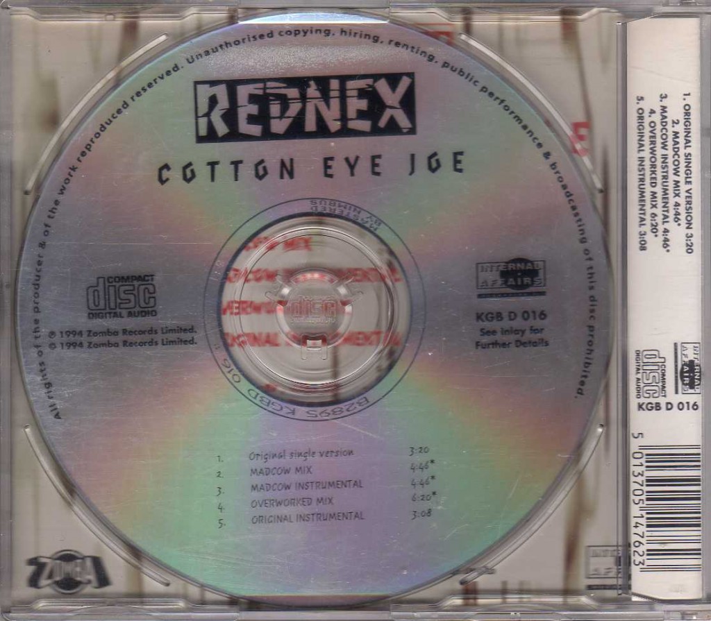 Rednex – Cotton Eye Joe – CDM | Eurodance 90 CD shop