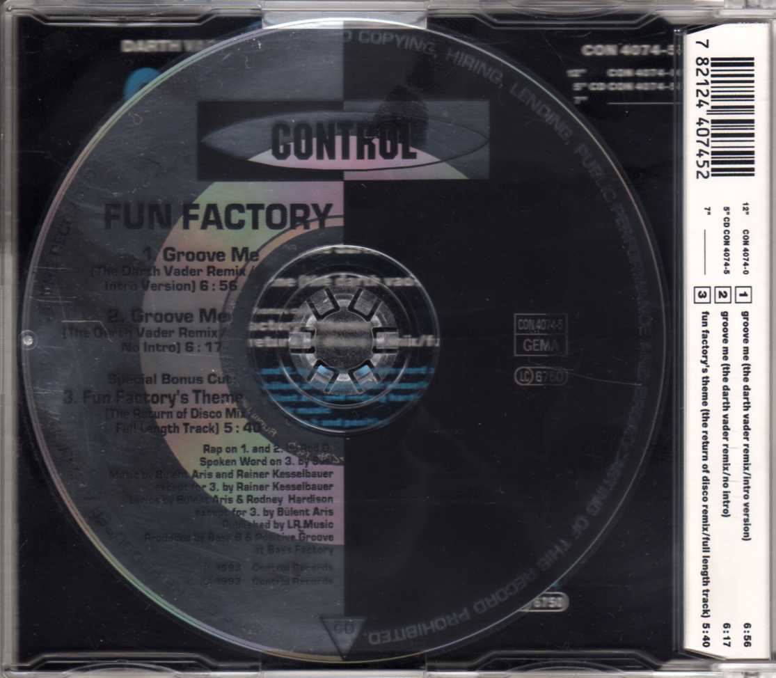 Fun Factory – Groove Me (Darth Vader Remix) – CDM | Eurodance 90 CD shop