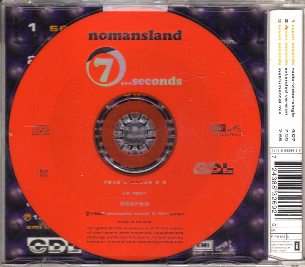 Nomansland Seven Seconds Cdm Eurodance 90 Cd Shop