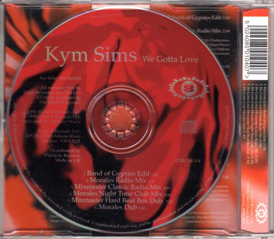 Kym Sims – We Gotta Love – CDM | Eurodance 90 CD shop