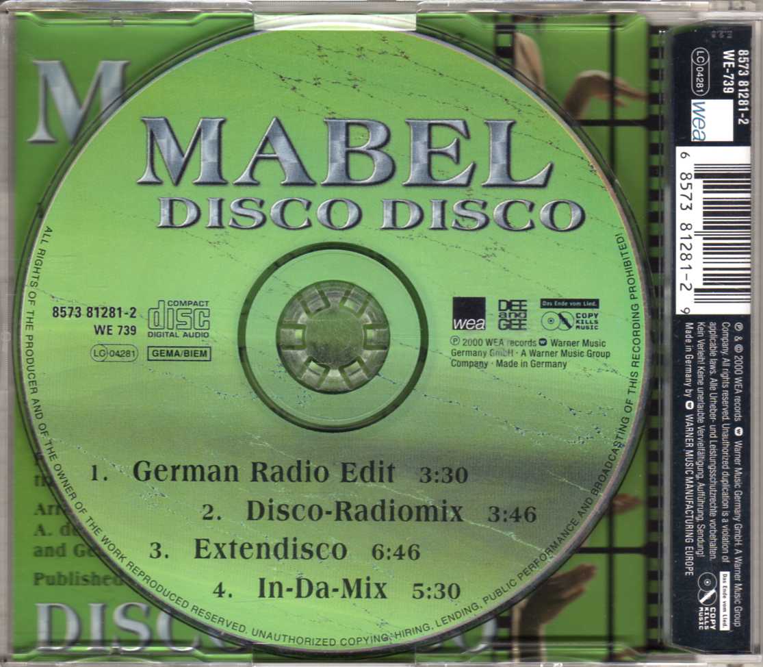 Mabel – Disco Disco – CDM | Eurodance 90 CD shop