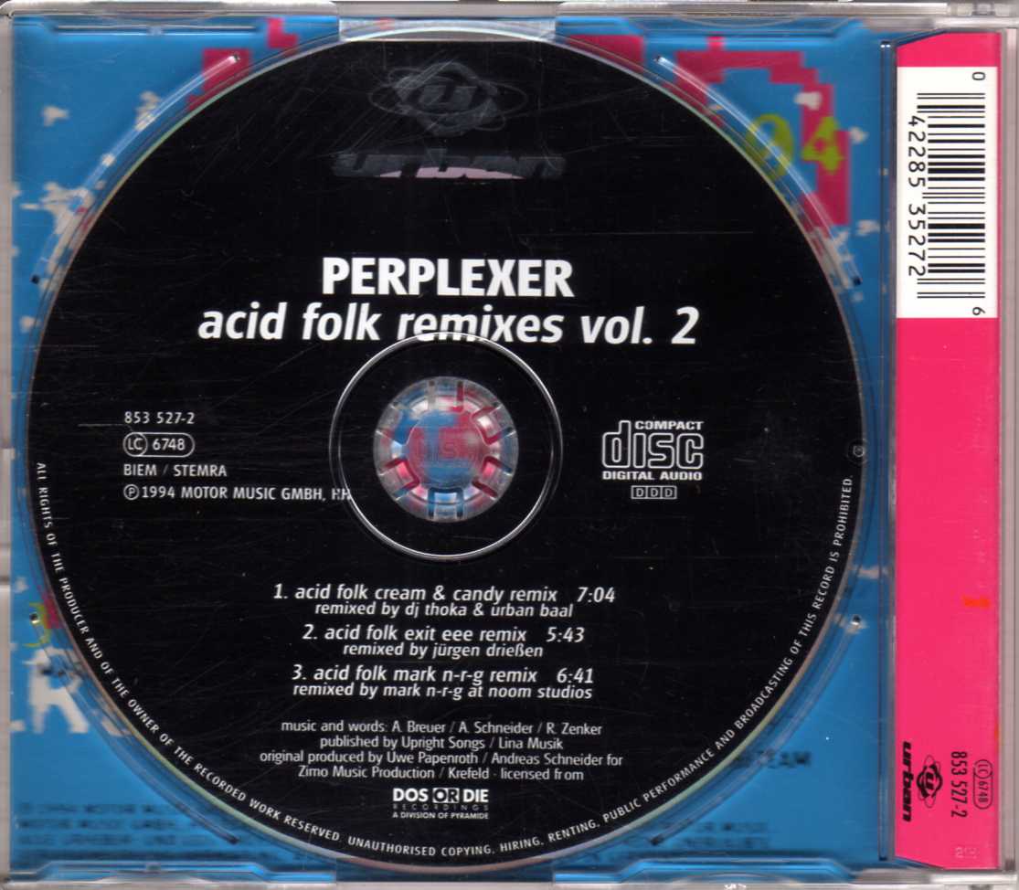 Perplexer – Acid Folk (Remixes Vol. 2) – CDM | Eurodance 90 CD shop