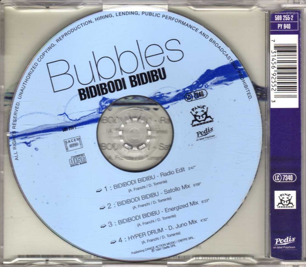 Bubbles – Bidibodi Bidibu – CDM | Eurodance 90 CD shop