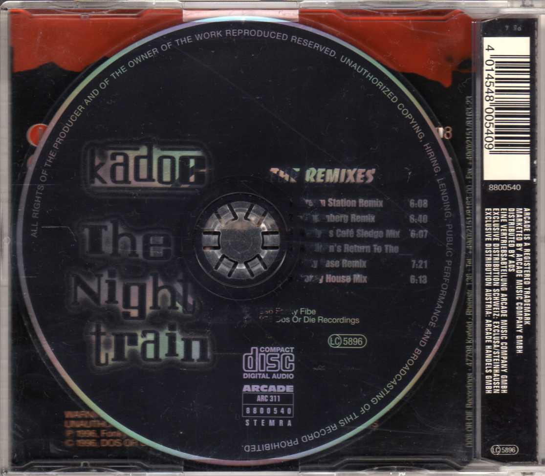 Kadoc – The Nighttrain (The Remixes) – CDM | Eurodance 90 CD shop