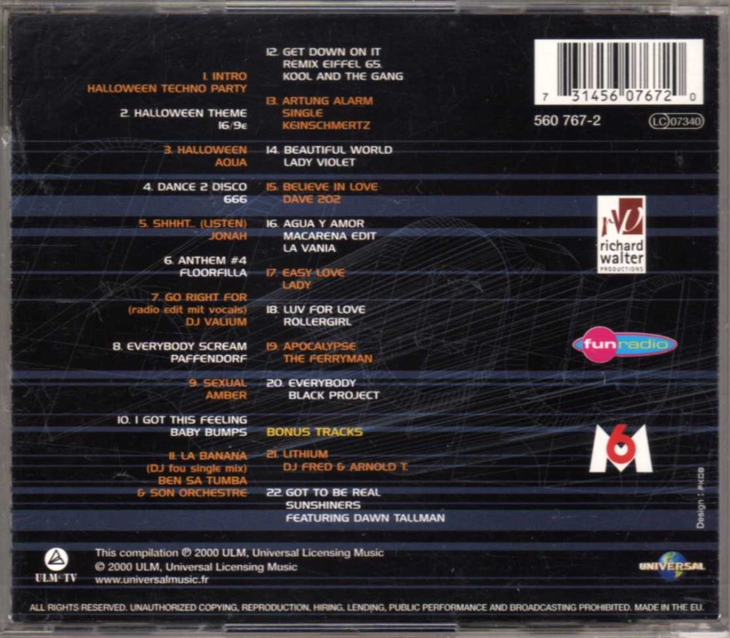 Compilation – Halloween Techno Party – CD | Eurodance 90 CD shop