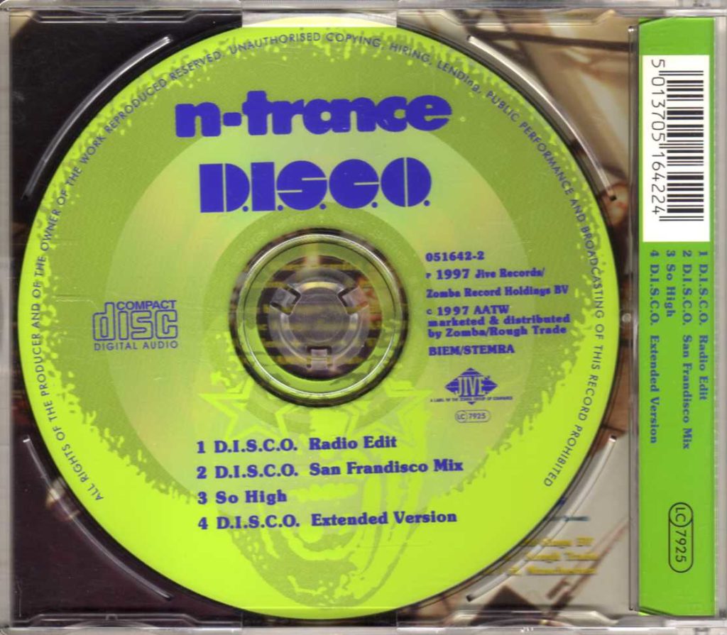 N-Trance – D.I.S.C.O. – CDM | Eurodance 90 CD shop