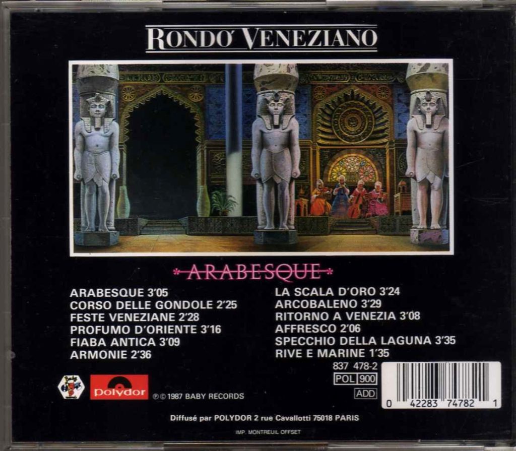 Rondò Veneziano – Arabesque – CDA | Eurodance 90 CD shop