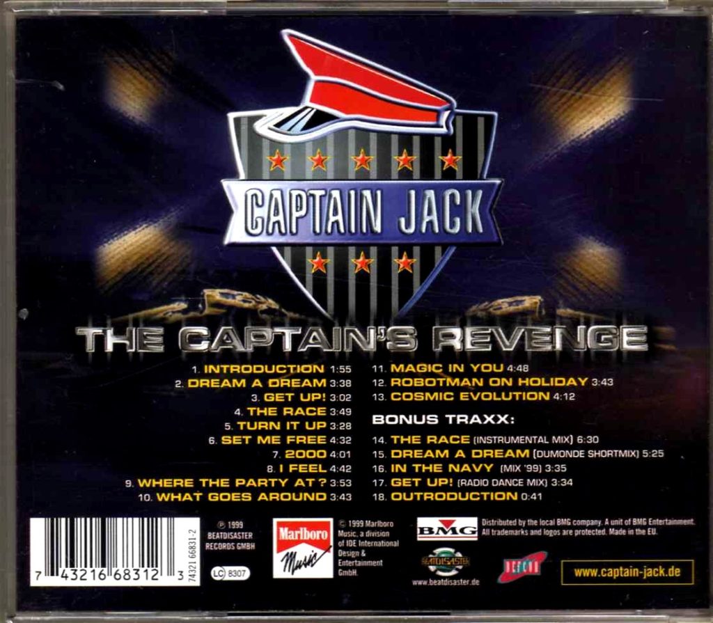 Captain Jack – The Captain’s Revenge – CDA | Eurodance 90 CD shop