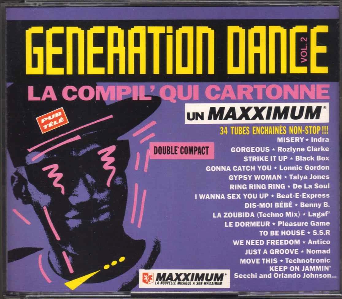 Compilation – Génération Dance Vol. 2 – 2 CD | Eurodance 90 CD shop