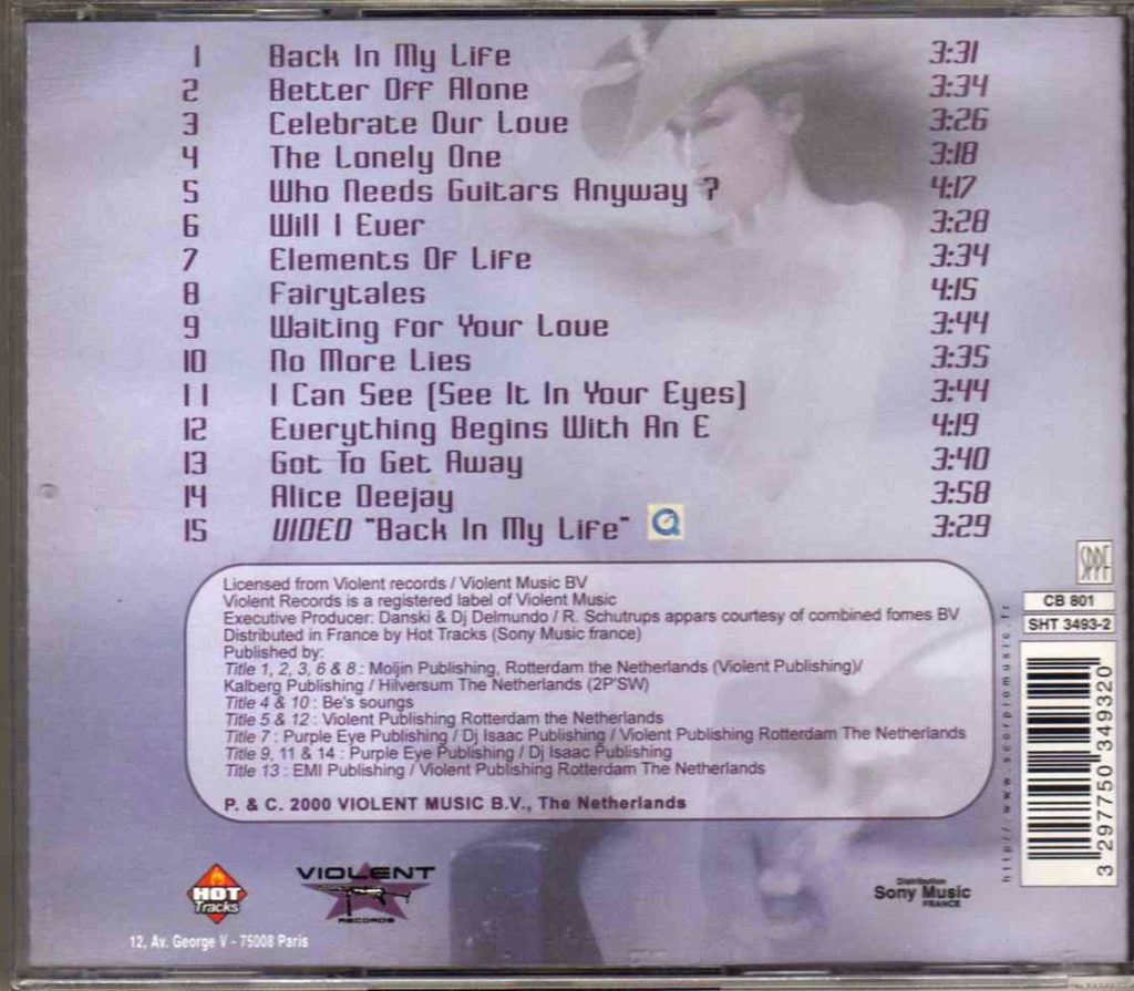 Alice Deejay – Who Needs Guitars Anyway? (L’Album) – CDA | Eurodance 90 ...