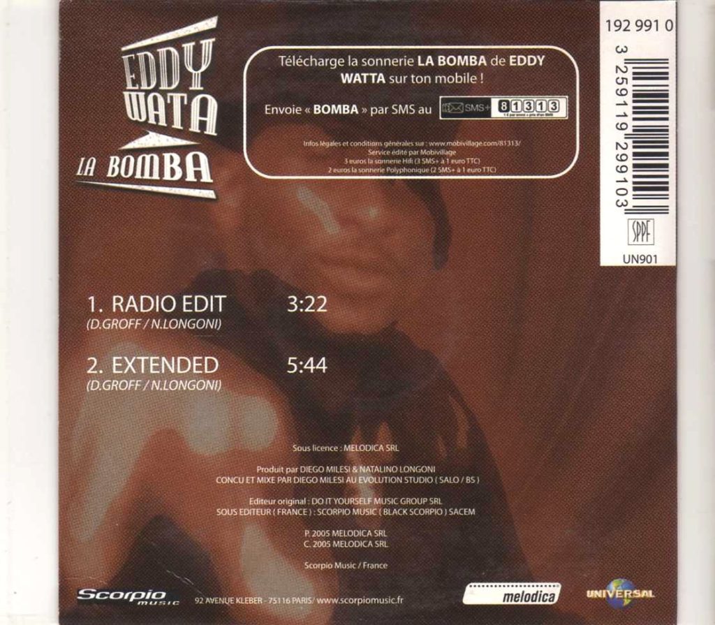 Eddy Wata – La Bomba – CDS | Eurodance 90 CD shop