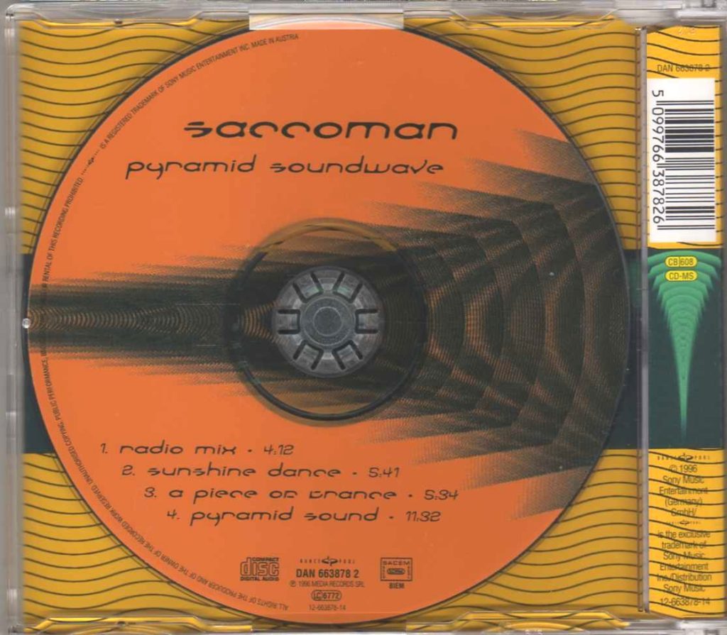 Saccoman – Pyramid Soundwave – CDM | Eurodance 90 CD shop