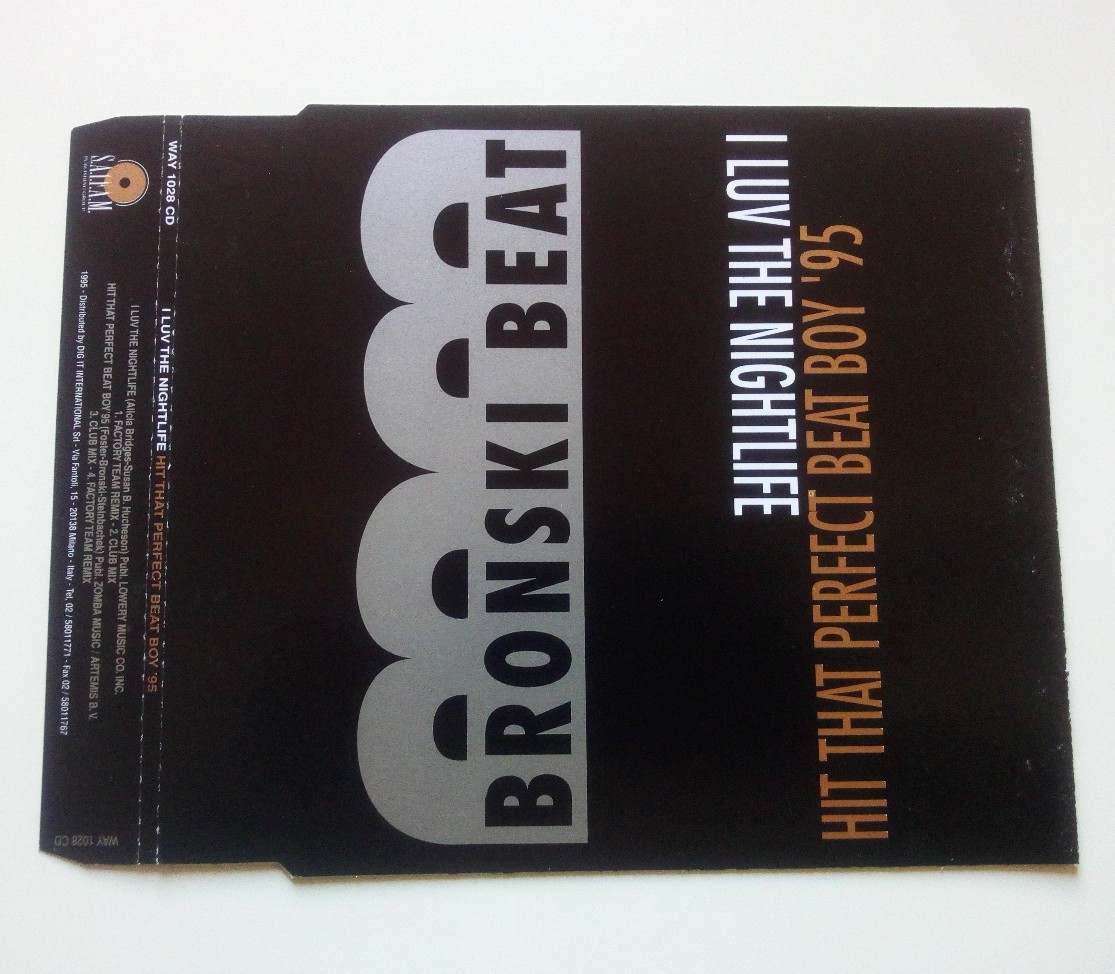 Bronski Beat – I Luv The Nightlife / Hit That Perfect Beat Boy ’95 ...