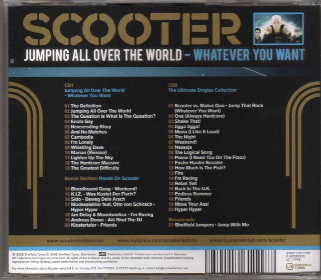 Scooter – Jumping All Over The World (Limited Edition 2 CD) | Eurodance ...
