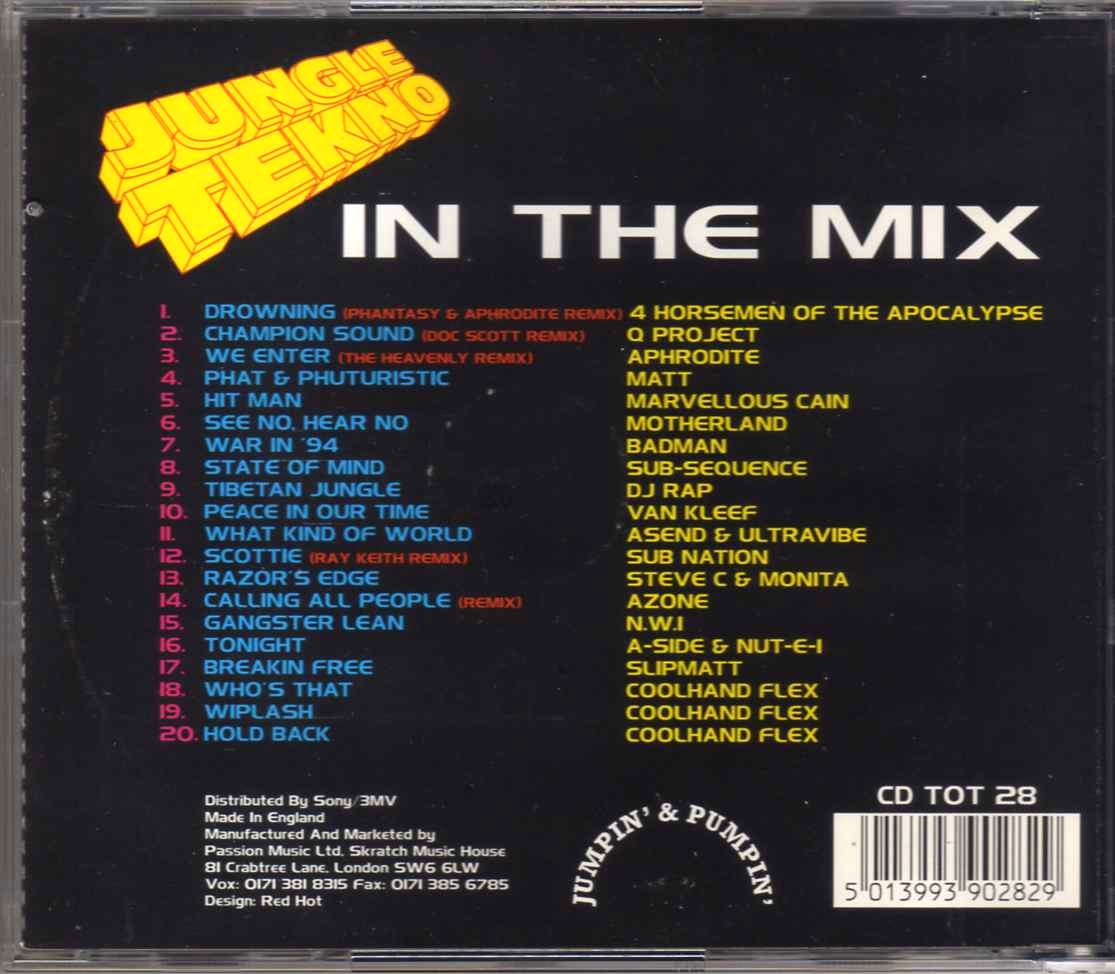 Compilation – Jungle Tekno In The Mix – CD | Eurodance 90 CD shop