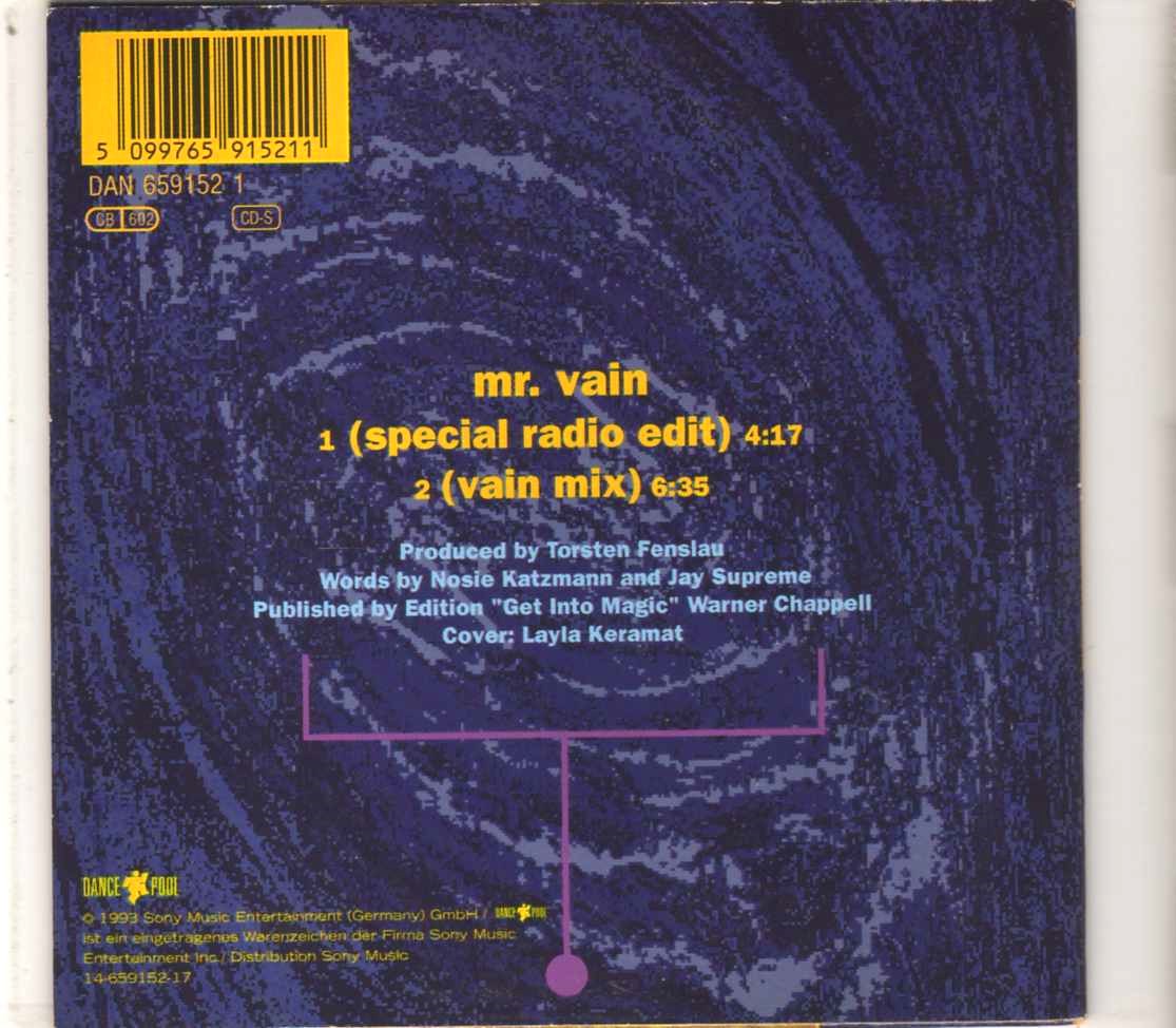 Culture Beat – Mr. Vain – CDS | Eurodance 90 CD shop